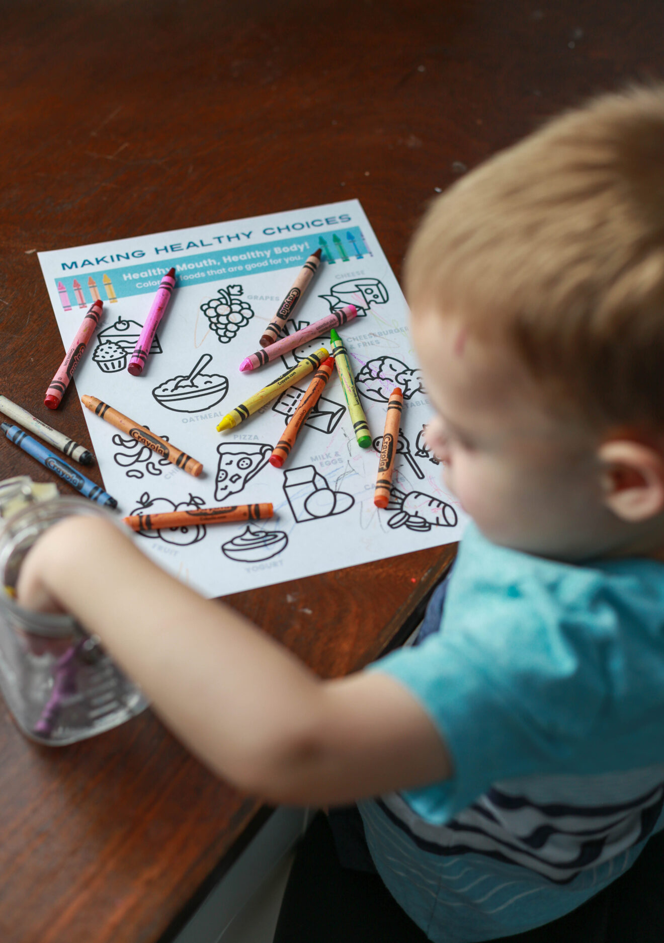 Making Healthy Choices Coloring Sheet - GPD