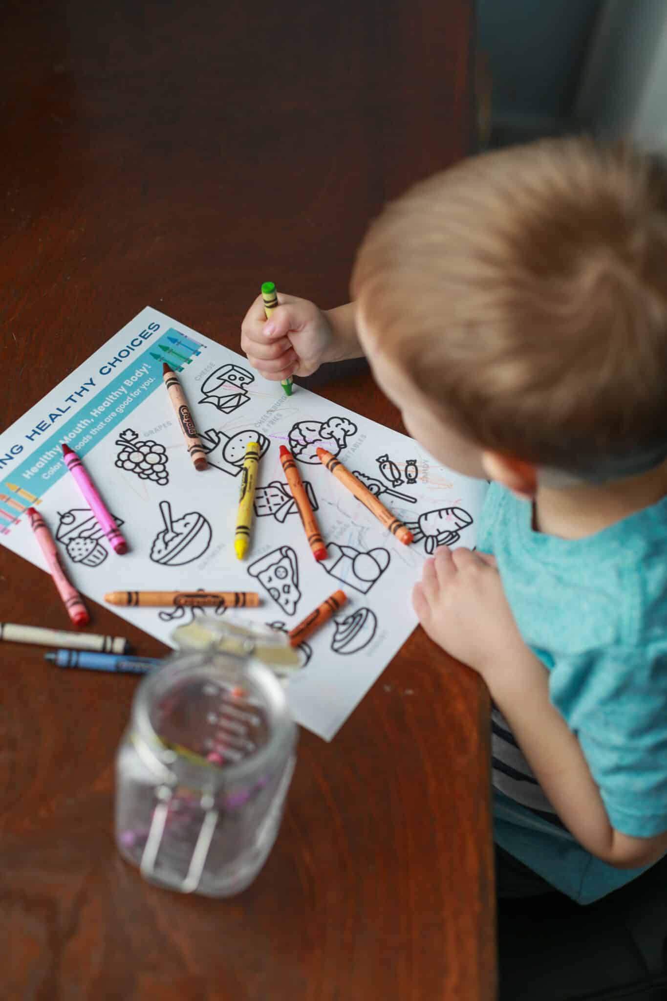 Making Healthy Choices Coloring Sheet - GPD