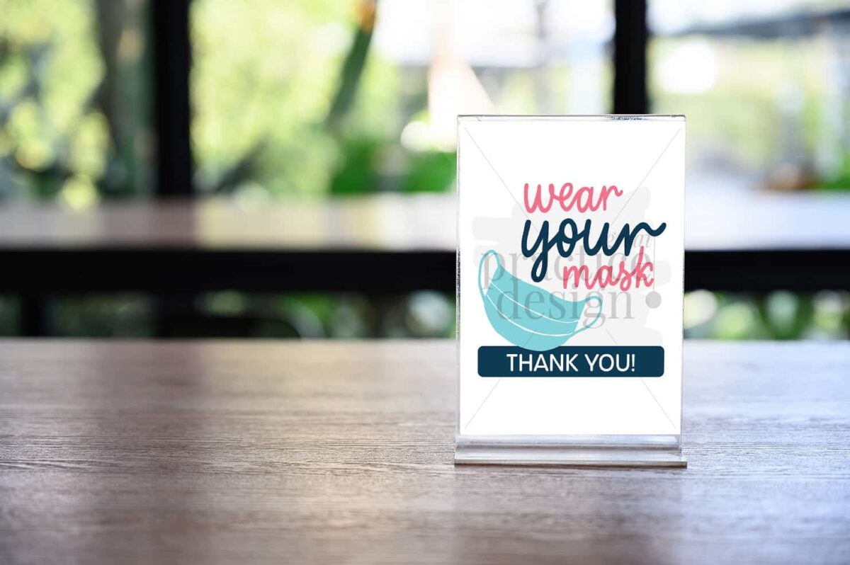 Wear Your Mask Downloadable Sign - Great Practice Design