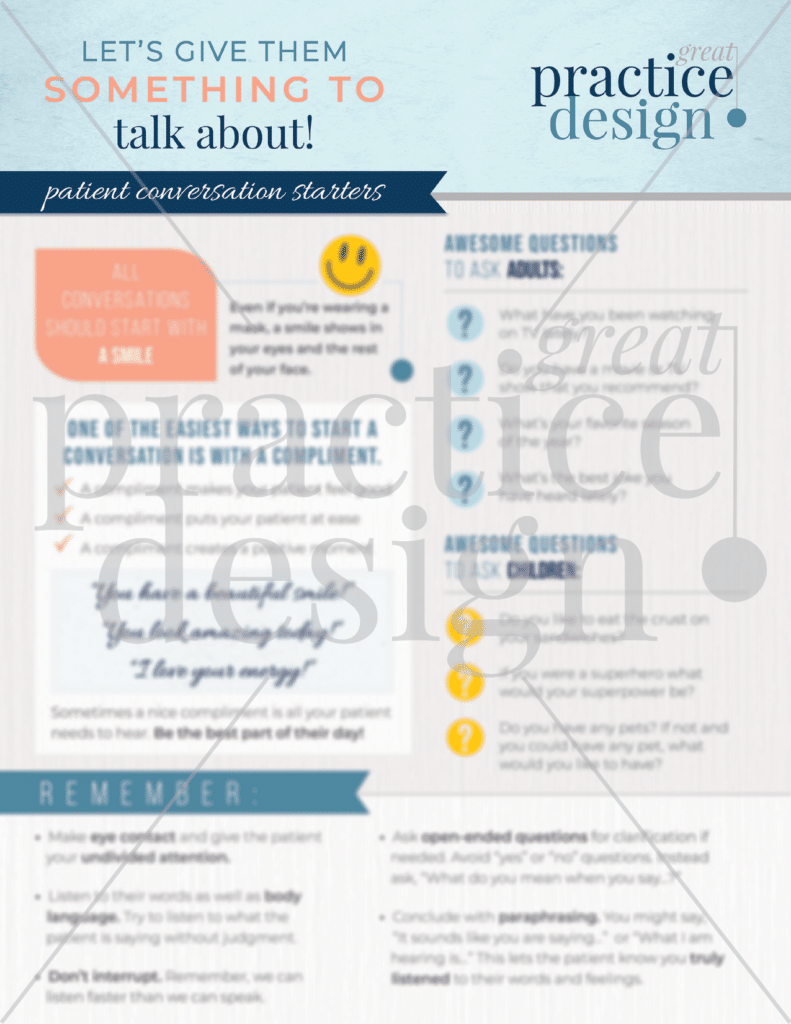 Conversation Starters Downloadable PDF | Positive Self-Talk - Great ...